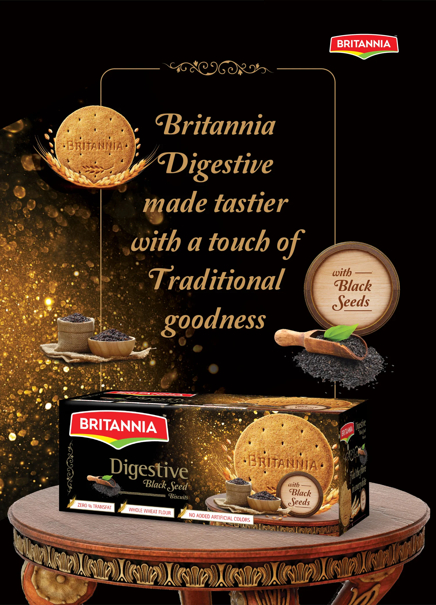 Britannia Digestive Black Seed Biscuits — Tw!sted Creative Agency LLC