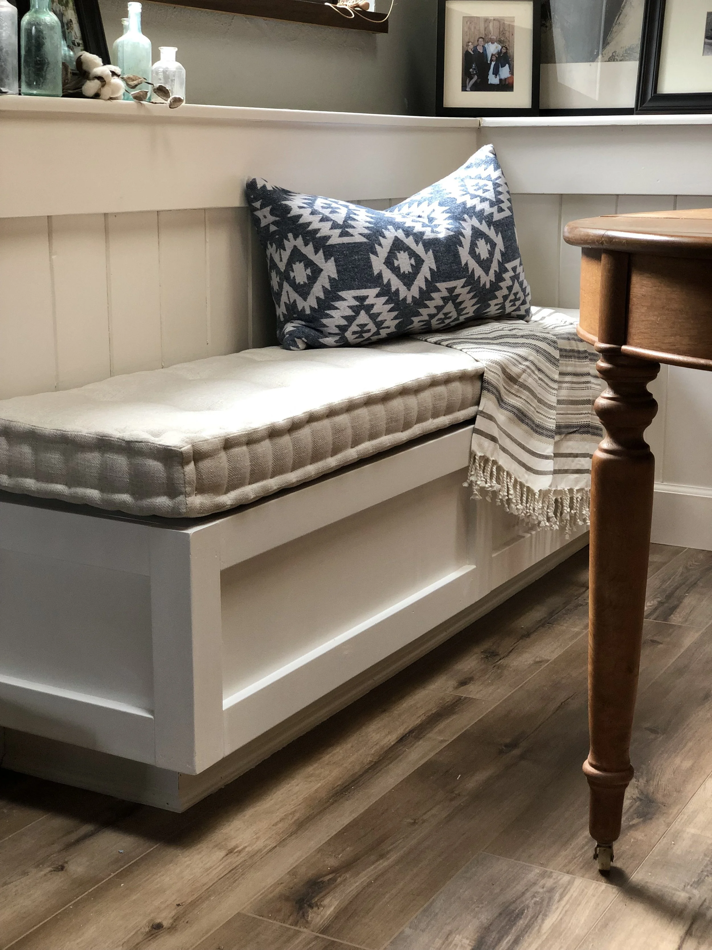 DIY Dining Room Banquette BLUE ROOF CABIN