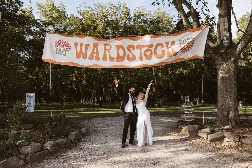 Marisa and Joe's Outdoor Wedding Festival - Wardstock — Lost Hill Lake