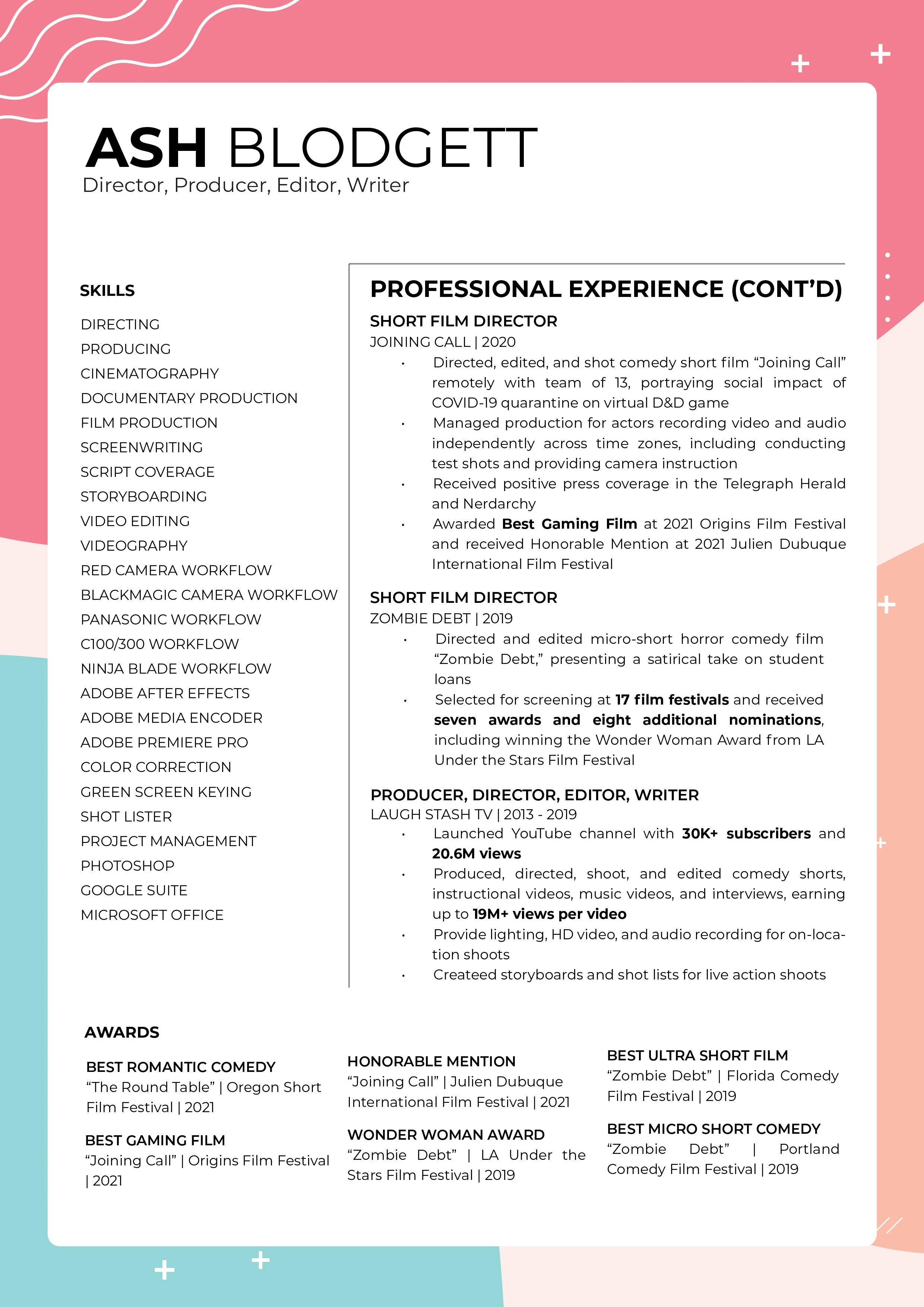 Resume — Ash Blodgett