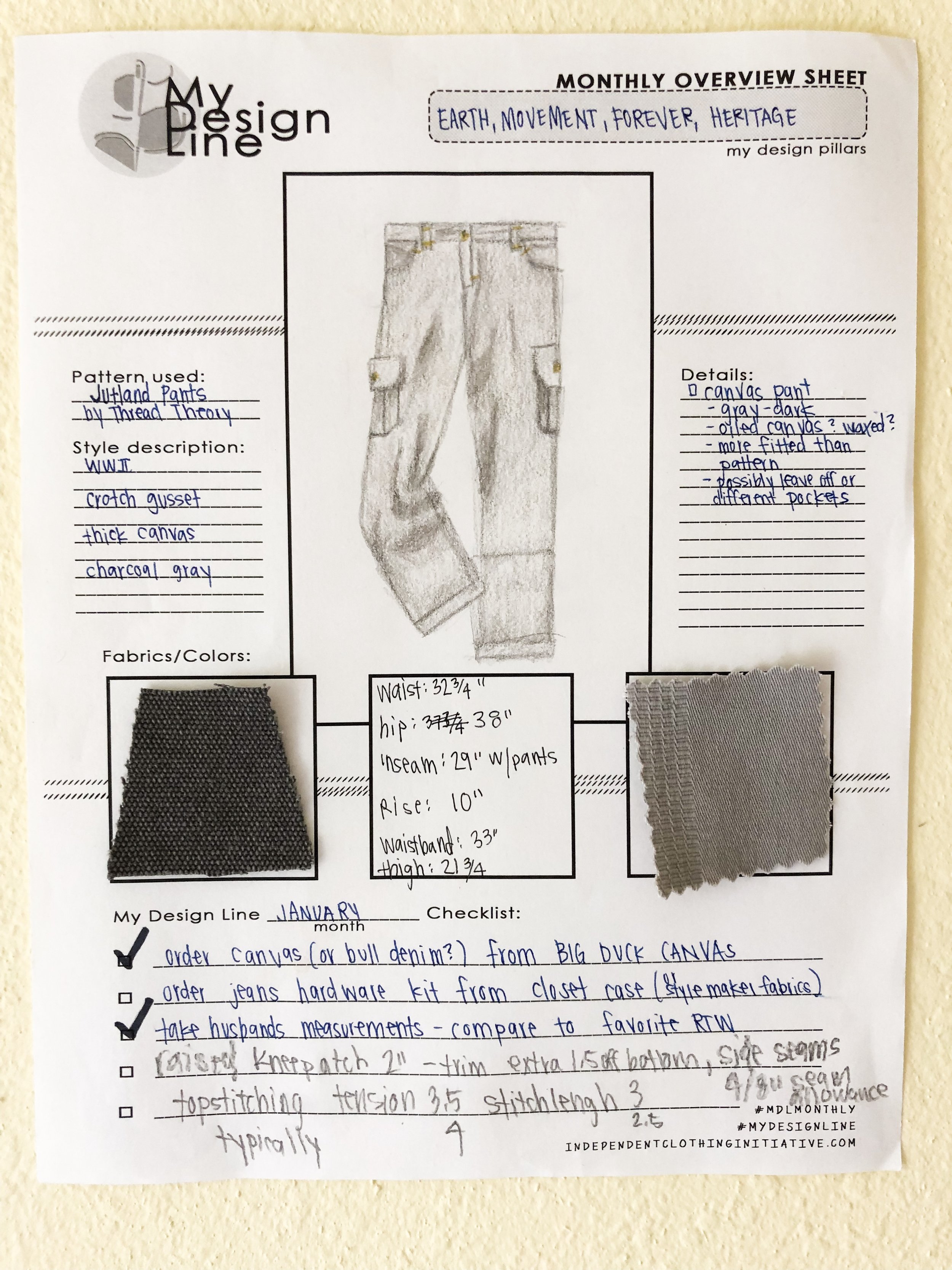 My Design Line: January Edition — Jill Haggerty