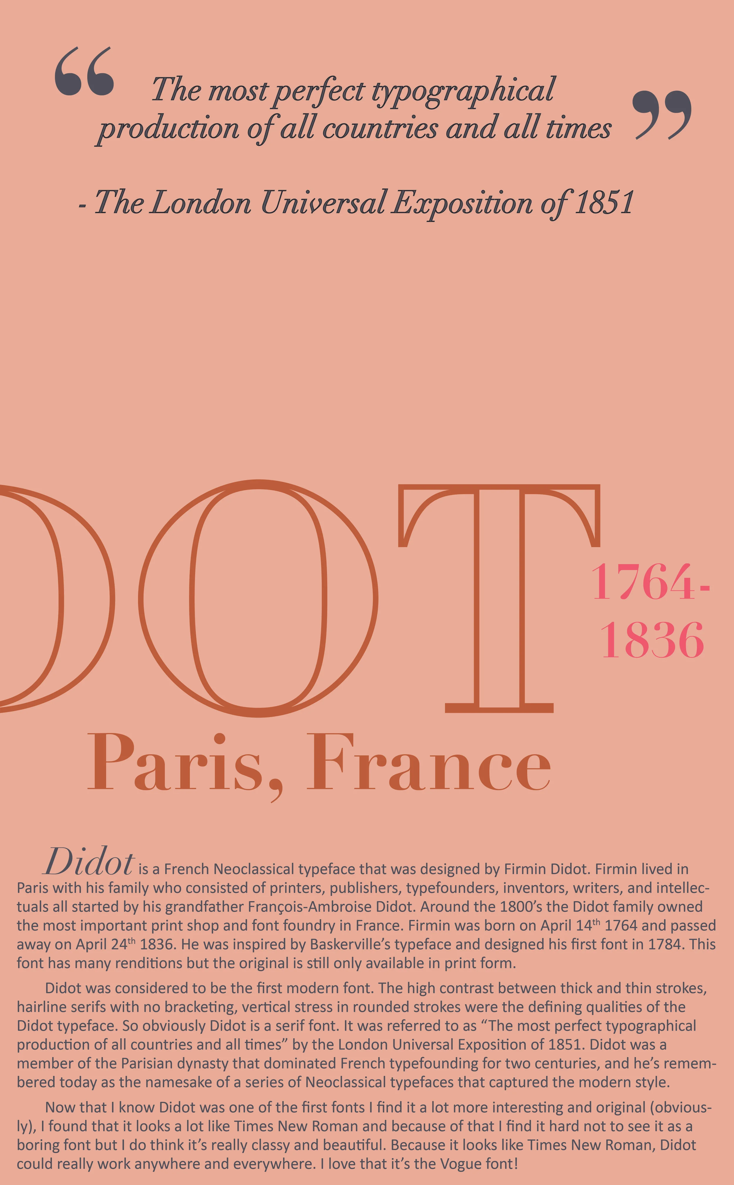 Didot Poster