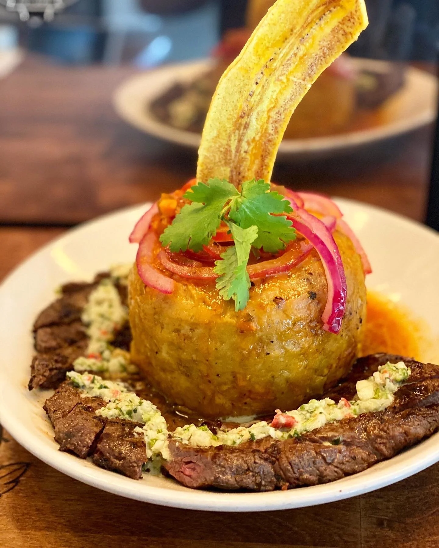 Mofongo Con Churrasco