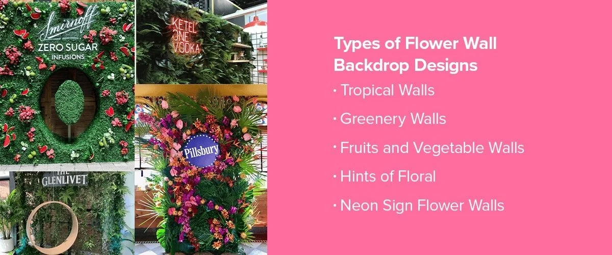 Flower Walls for Events | Real Flower Walls | B Floral