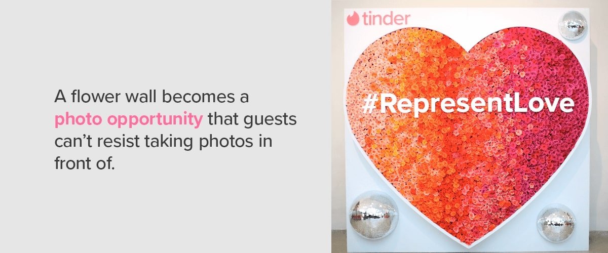 Flower Walls for Events | Real Flower Walls | B Floral