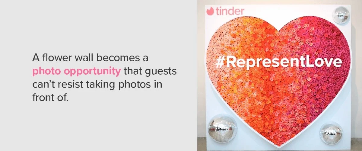 Flower Walls for Events | Real Flower Walls | B Floral