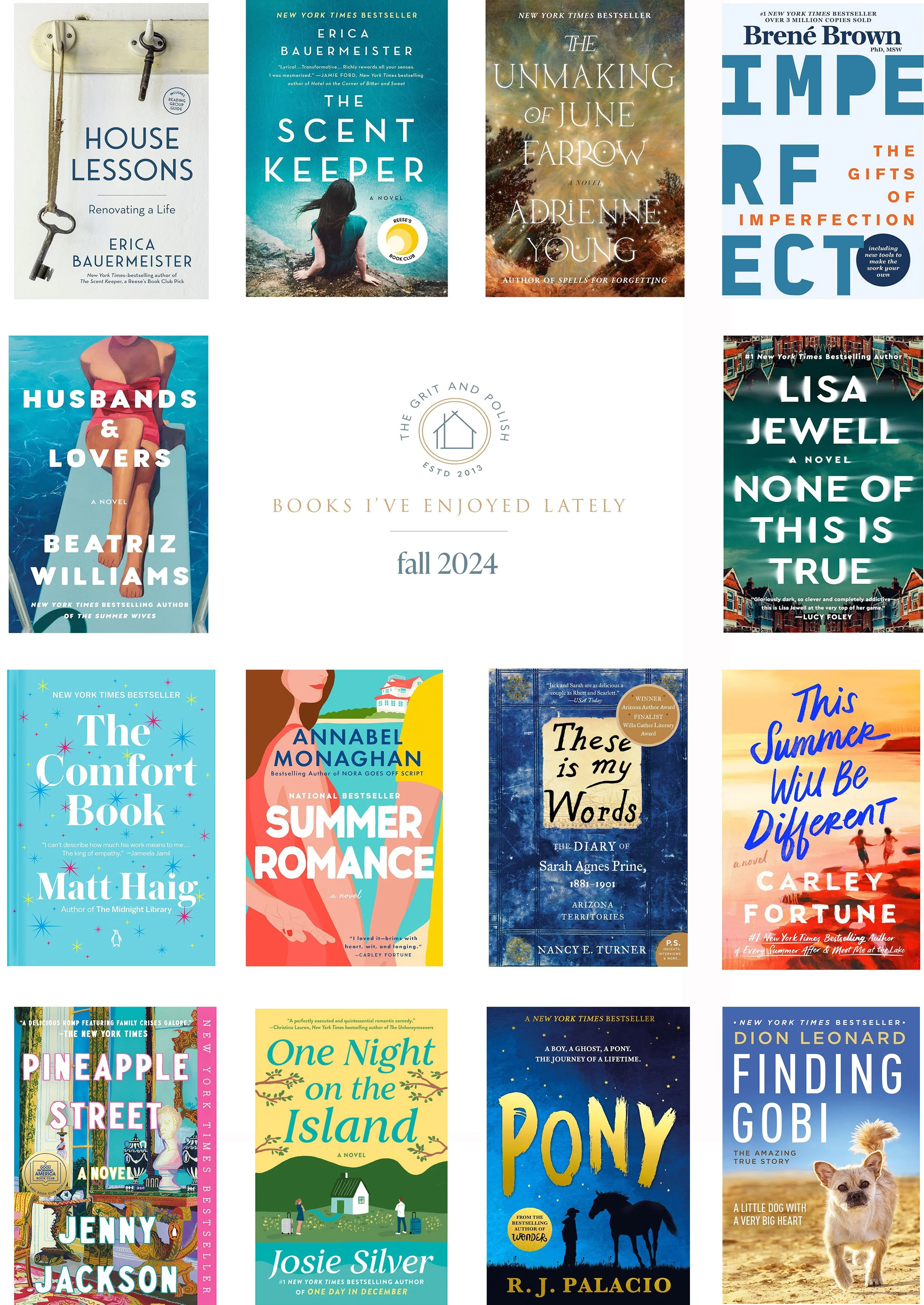 Books I've Enjoyed Lately: Fall 2024 — The Grit and Polish