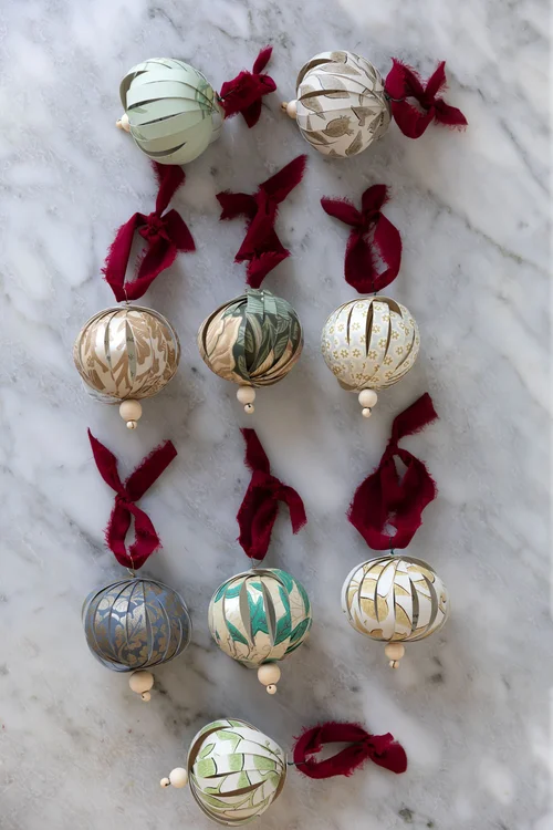 Holiday Crafting :: Wallpaper Baubles! — The Grit and Polish