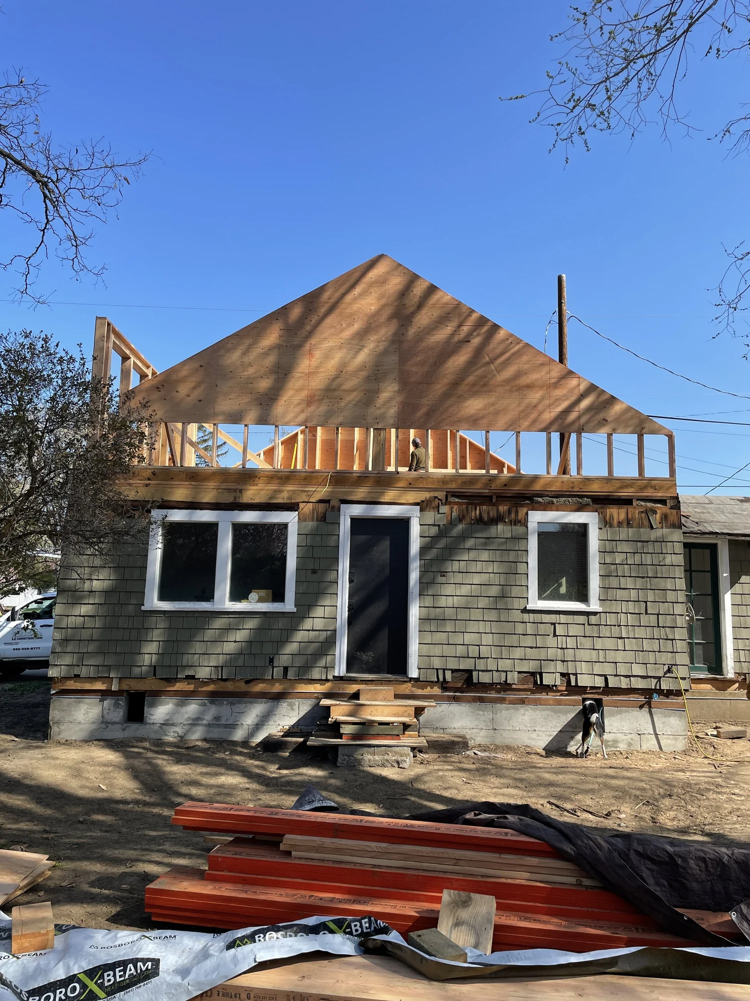 Poplar Update: Framing a Second Story — The Grit and Polish