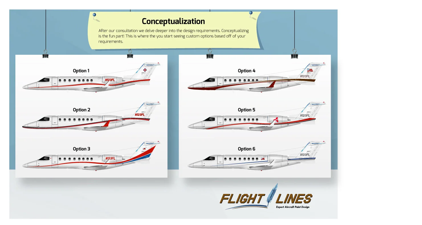 Custom Aircraft Exterior Paint Schemes — Flight Lines Design