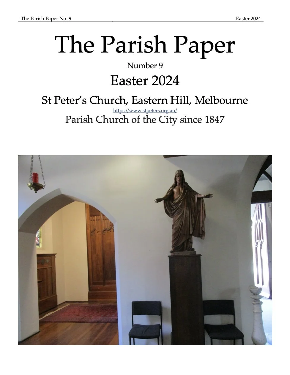 Parish Paper — St Peter's Eastern Hill