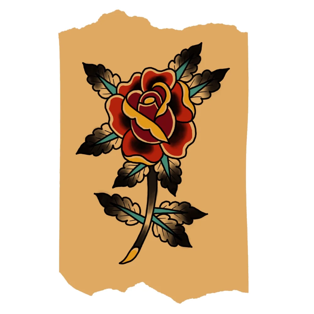 Traditional Flash Rose