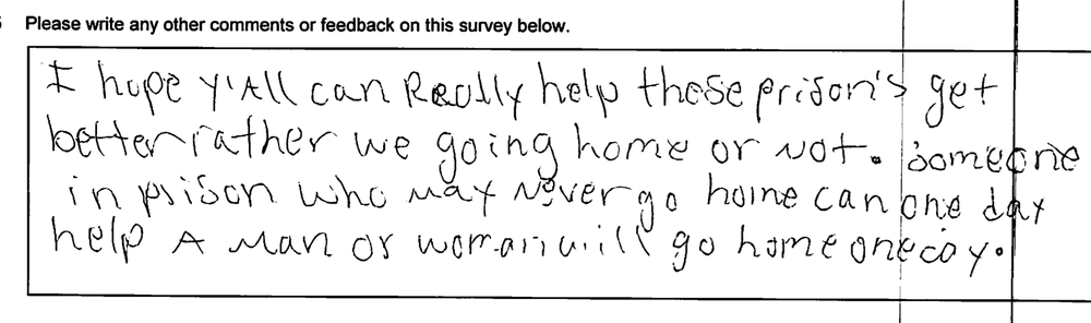 MQPL Surveys 2022-23 — John Howard Association of Illinois