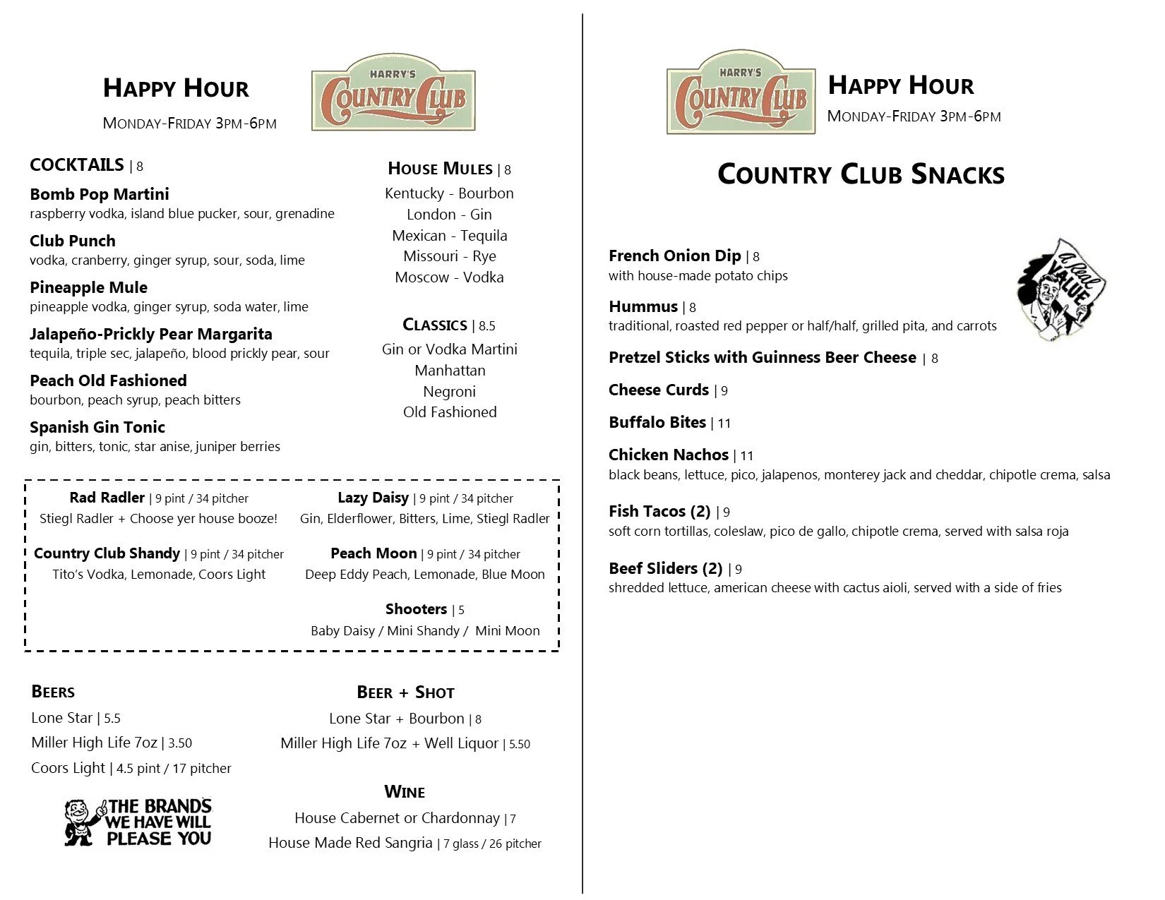 Happy Hour — Harry's Country Club