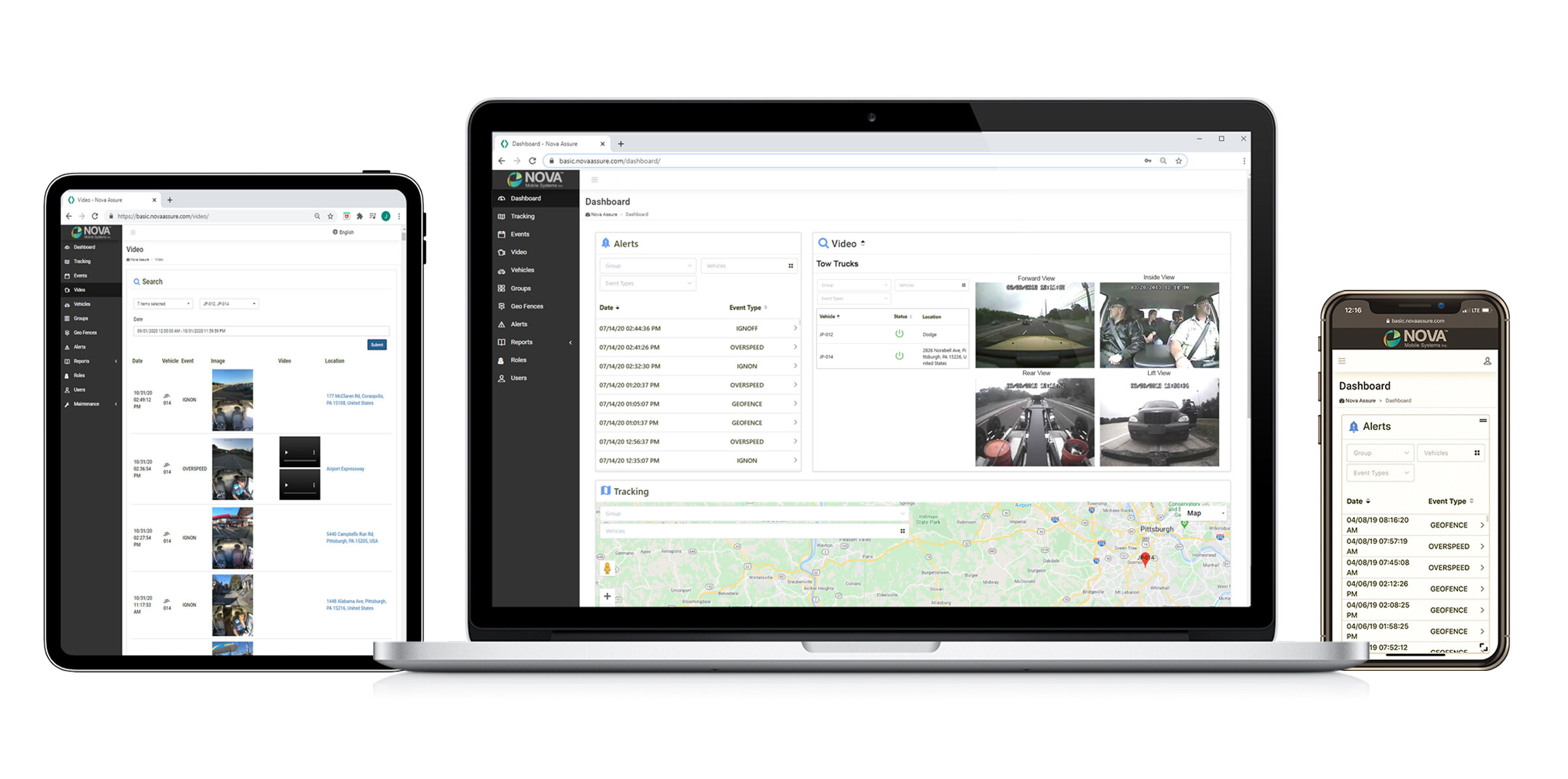 SeeAssure Visual Fleet Management — Nova Mobile System