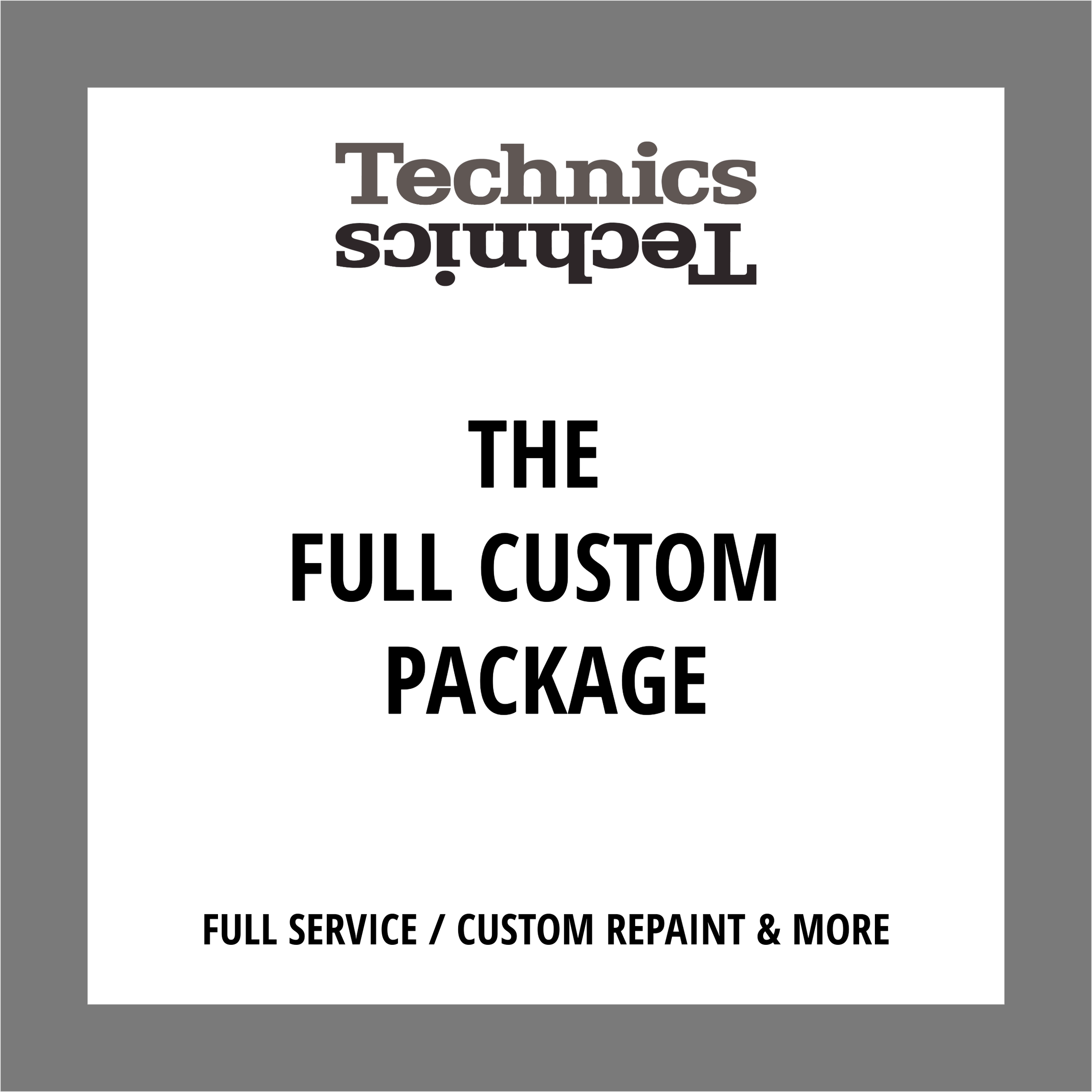 The Full Custom Package — Digifunk Technics