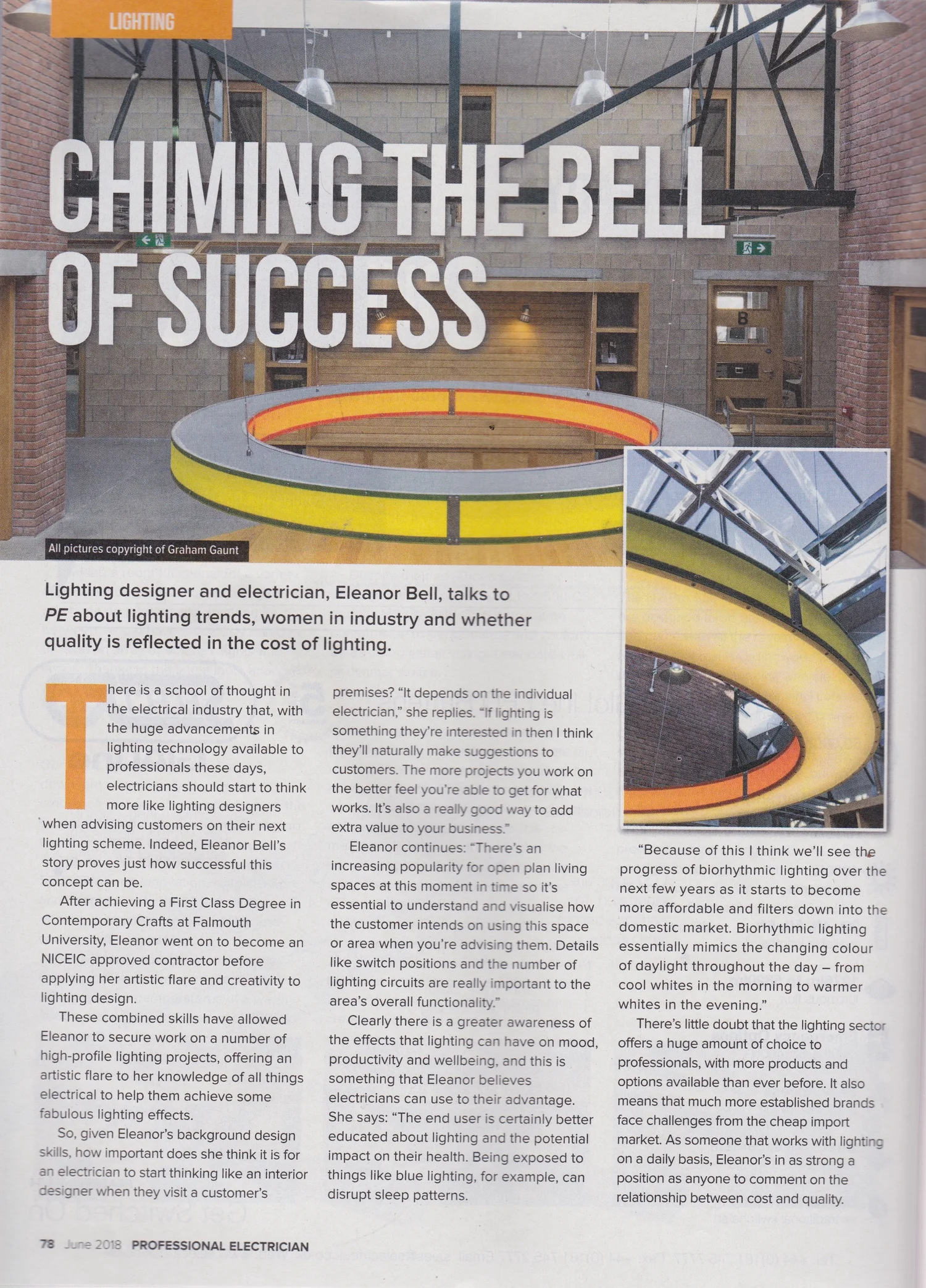 Working as a Female Electrician Article in Professional Electrician ...