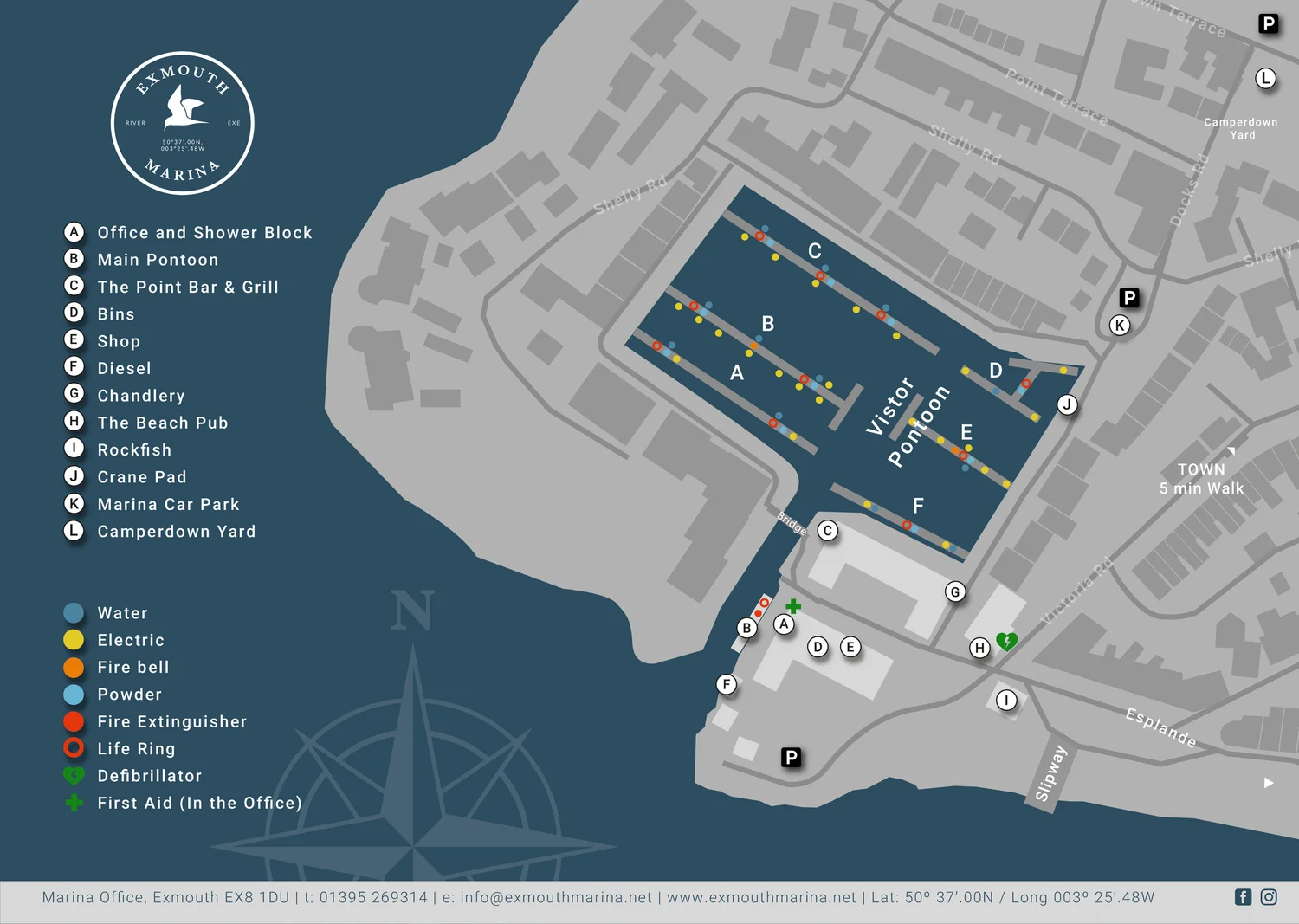 Marina Map — Exmouth Marina