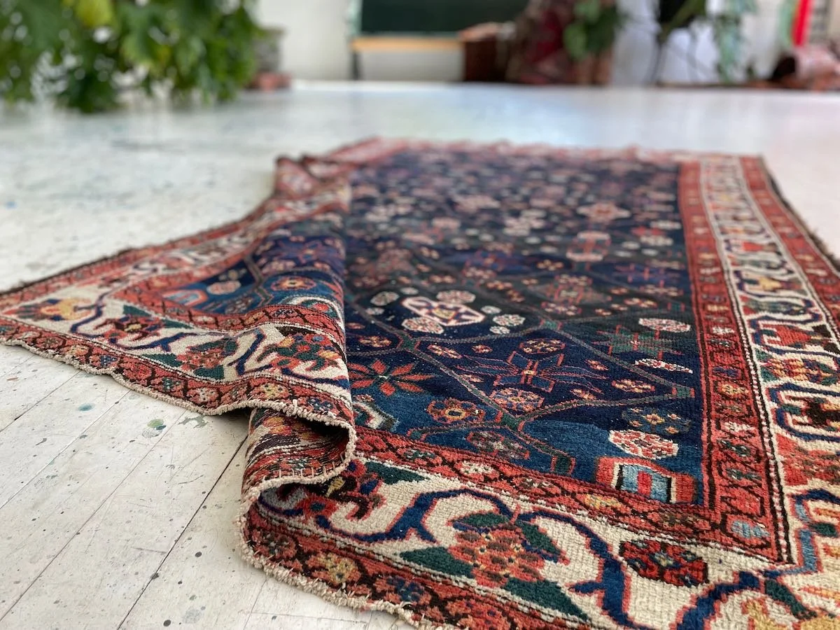 Antique Heriz Carpet, 8x11 — Weft & Wool