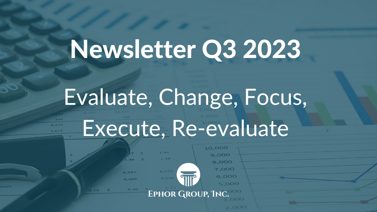 Ephor Group Newsletters — Ephor Group, Inc. LLC