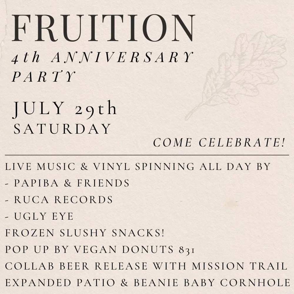 Events — Fruition Brewing
