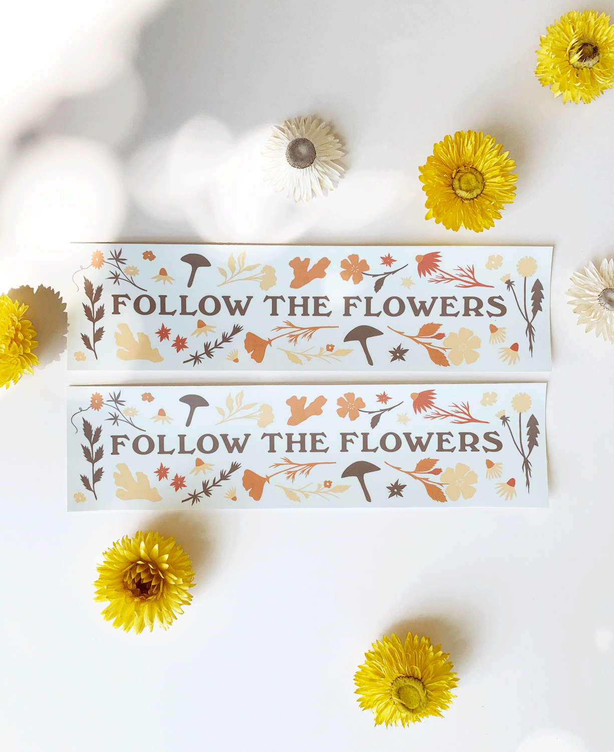 Follow the Flowers Bumper Sticker — ELANA GABRIELLE