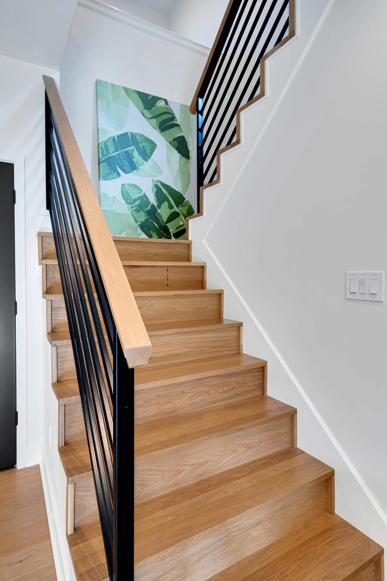 Contemporary home in Louisville Rivers Edge community features black ...