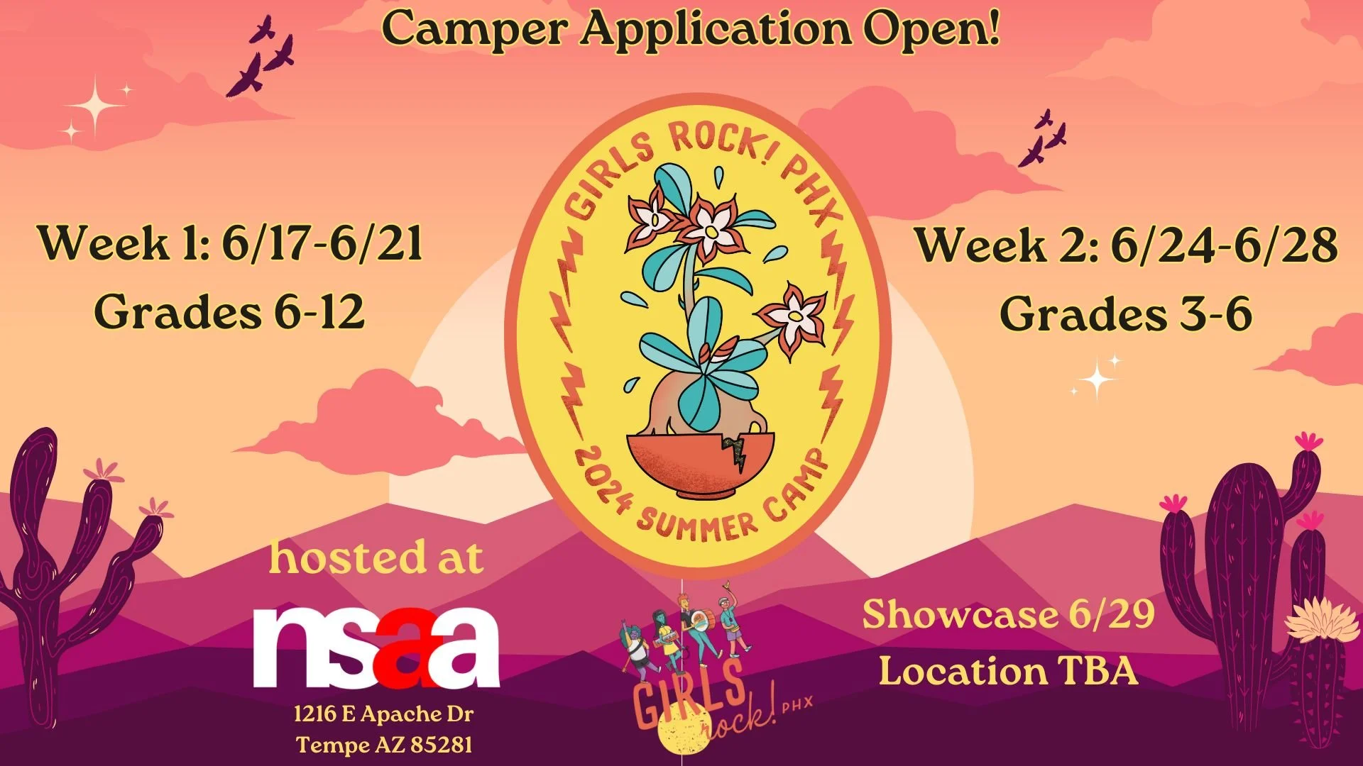 APPLY FOR CAMP — Girls! Rock Phoenix