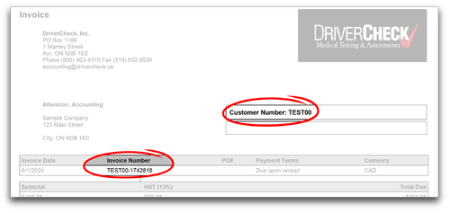 DriverCheck: Pay an Invoice