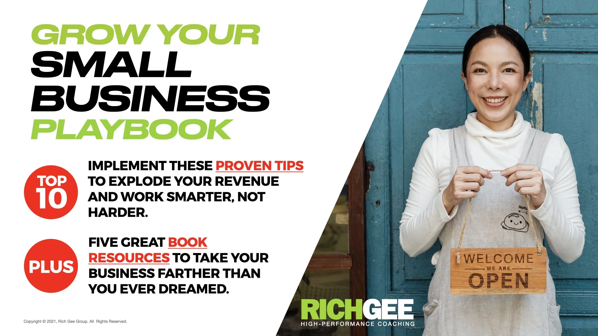 Playbooks 2024 — Rich Gee Executive Coaching