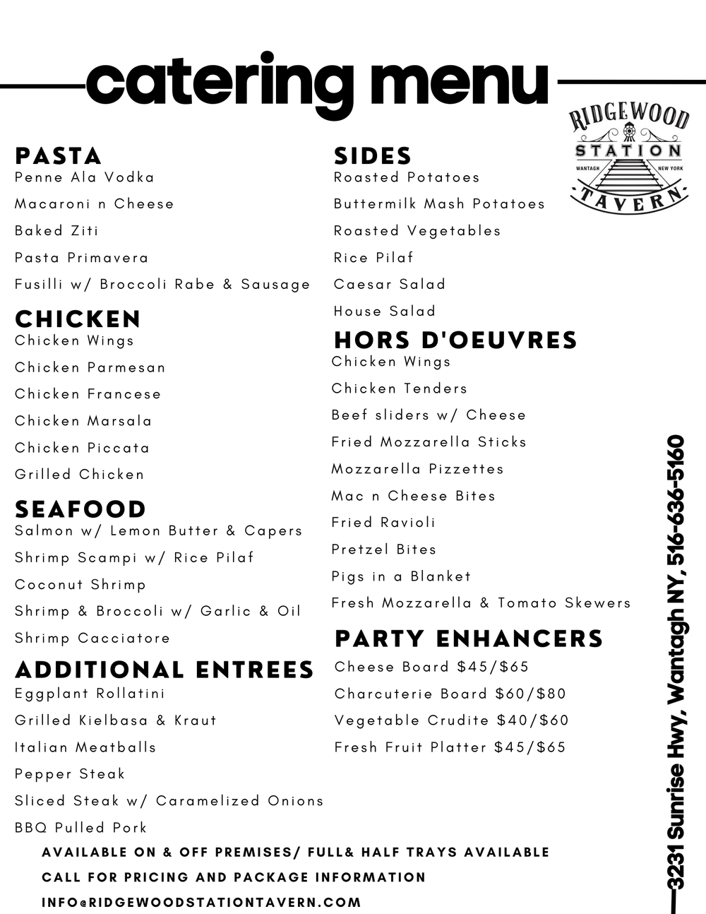 Private Events — Ridgewood Station Tavern