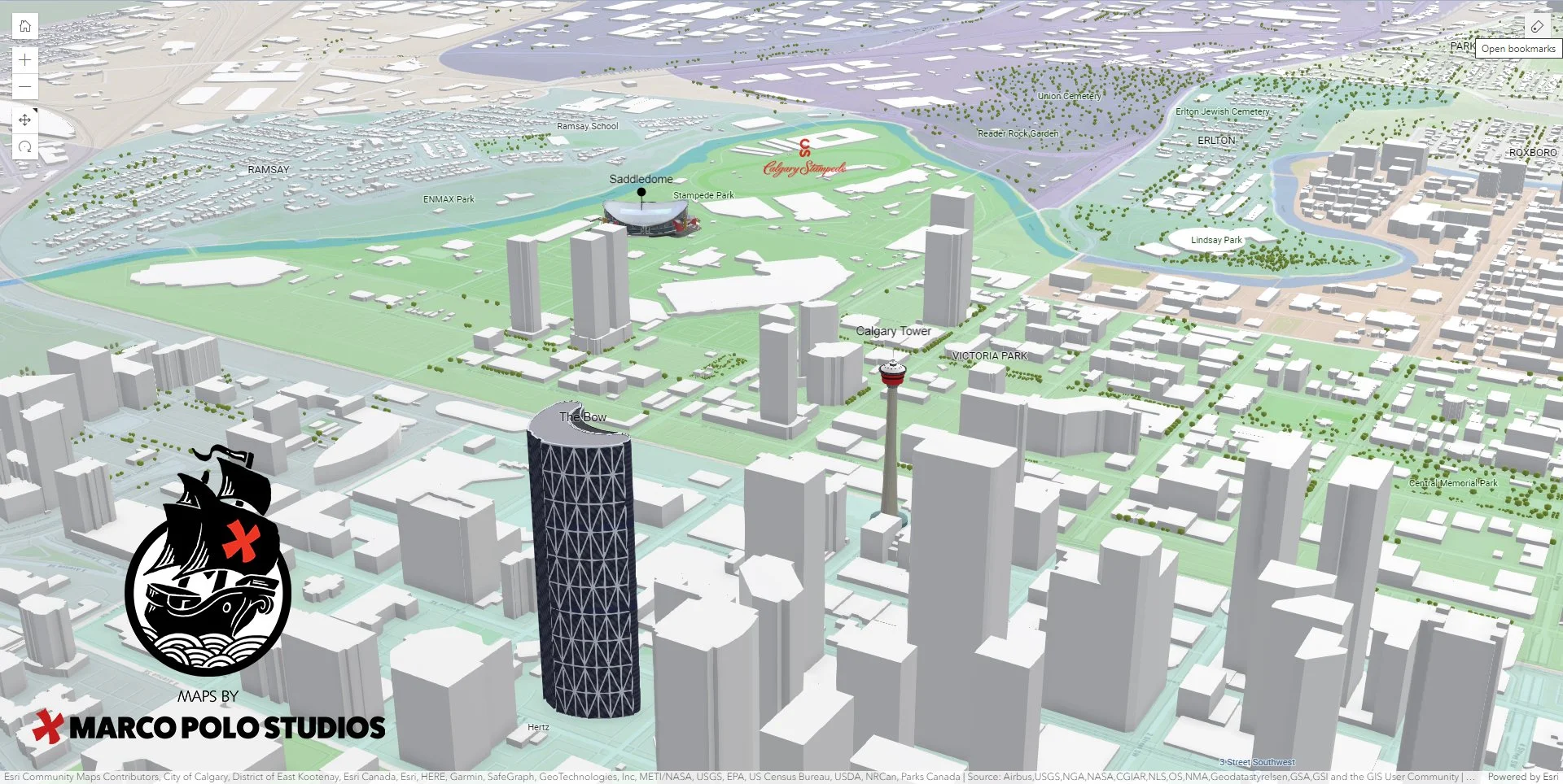 Calgary 3D Map — marcopolostudios.com