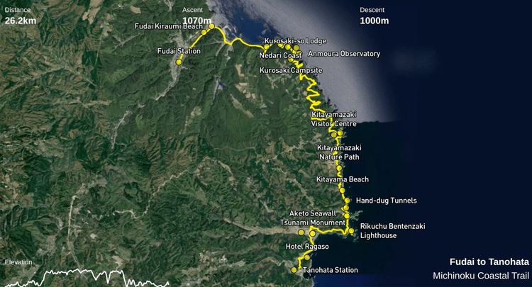 Routes Overview — Michinoku Coastal Trail