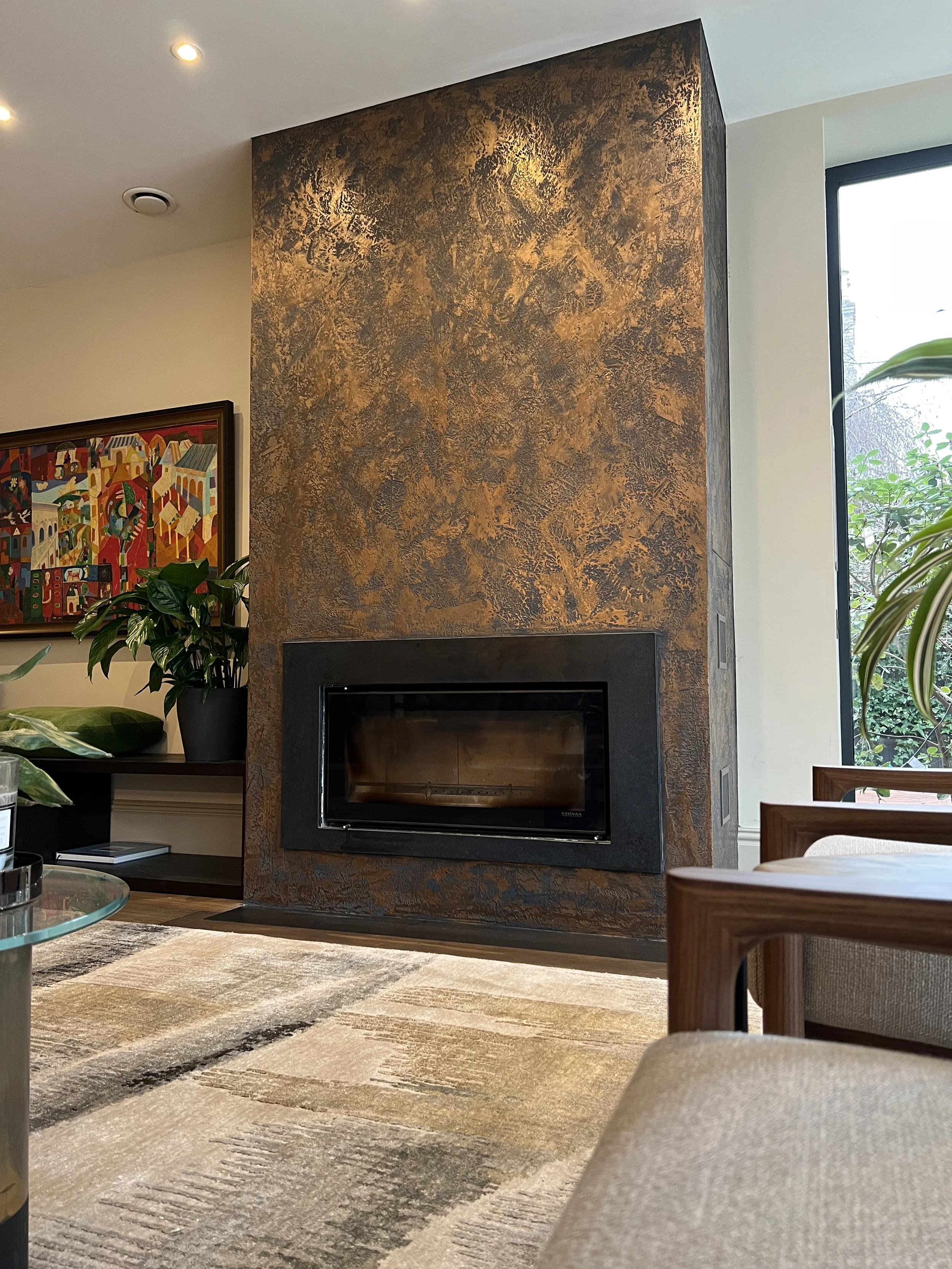 Unique finishes fireplace — FABULOUS FINISHES