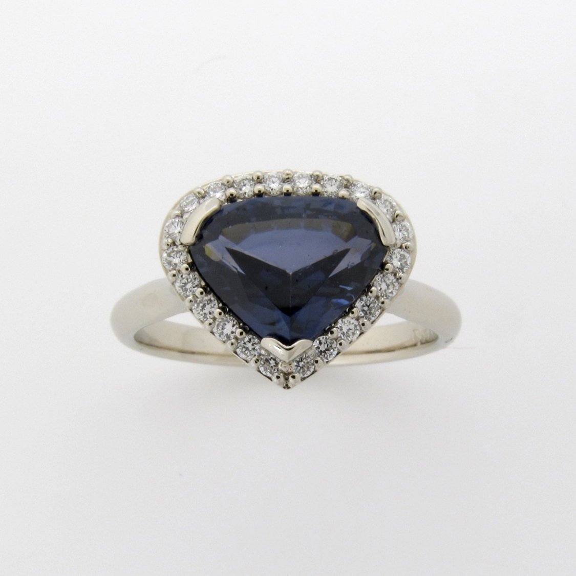 Benitoite Engagement Ring