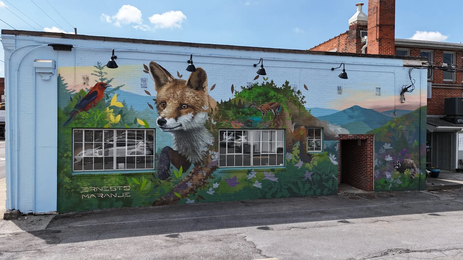 Elizabethton, TN Fox Mural — Ernesto Maranje