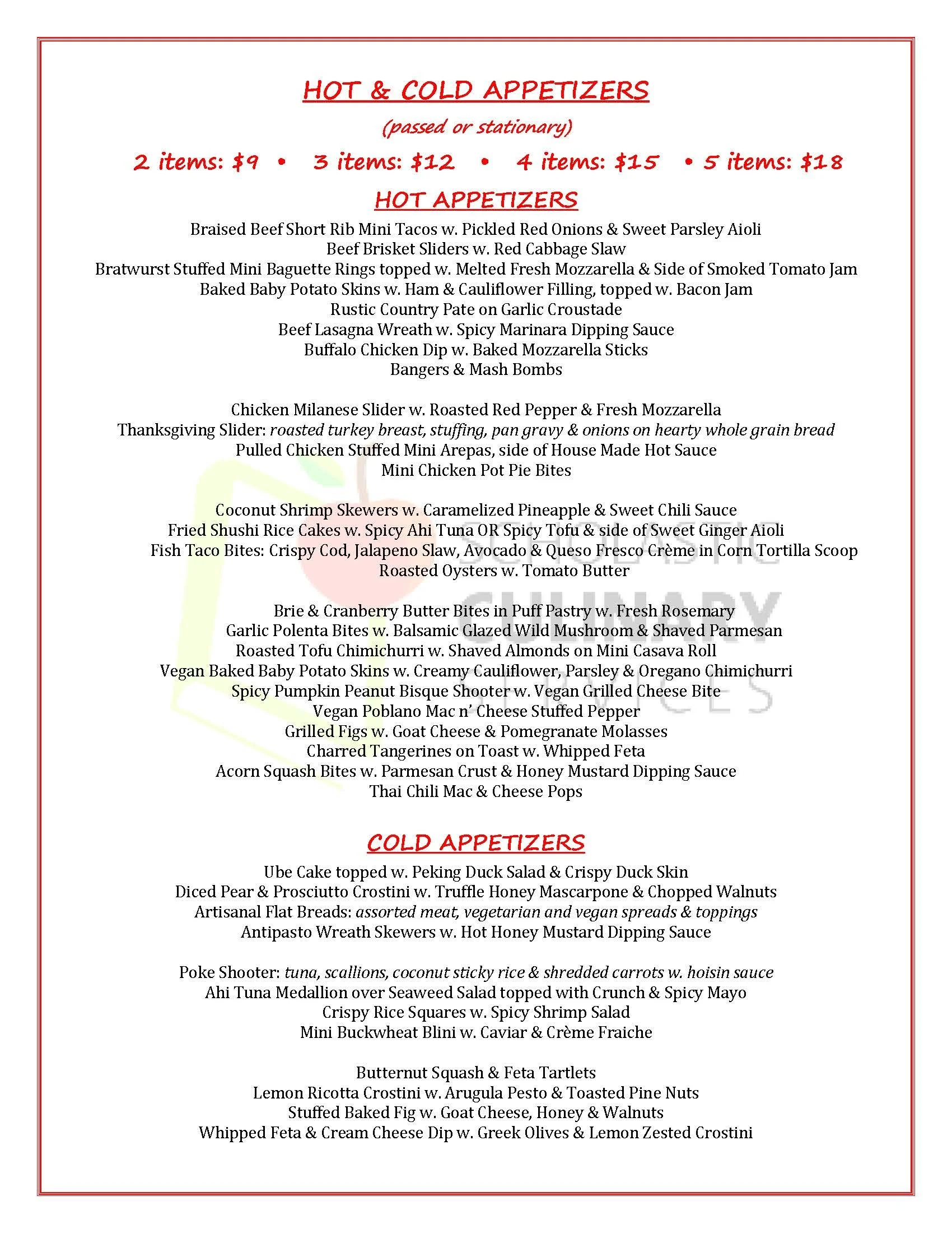 SEASONAL MENUS — Scholastic Culinary Services