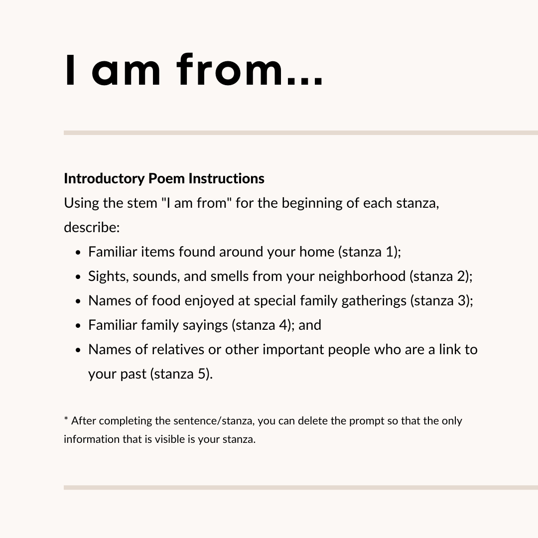 I am from... — The Praxis Project