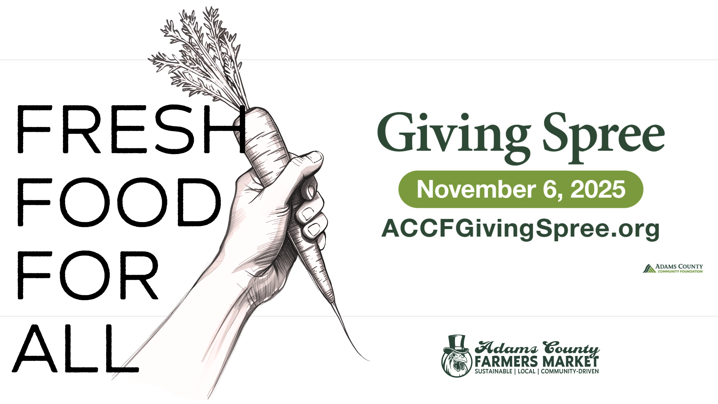 11/6 - Giving Spree! — Adams County Farmers Market