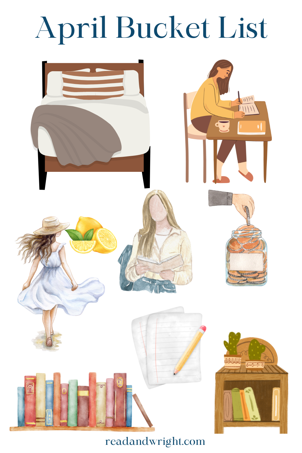 April Bucket List — Read & Wright