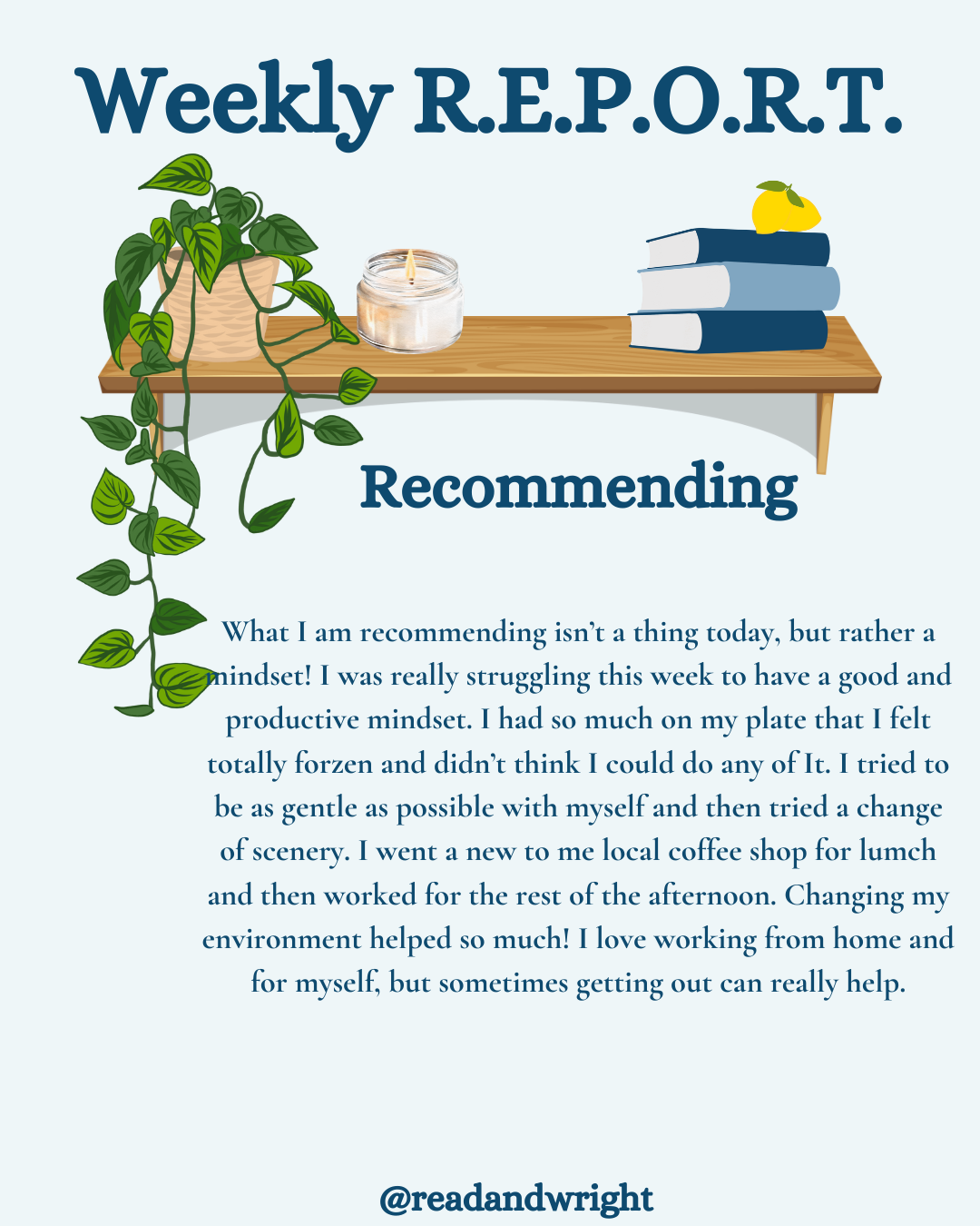 Weekly Wrap Up 5/17/24 — Read & Wright