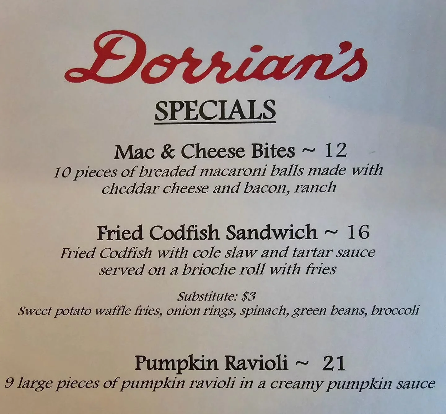 SOCIAL MEDIA — DORRIAN'S RED HAND (JERSEY CITY)
