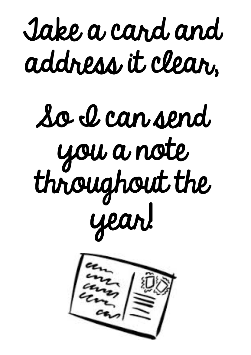 Start of the Year Teacher Postcards — @TheMerrillsEDU