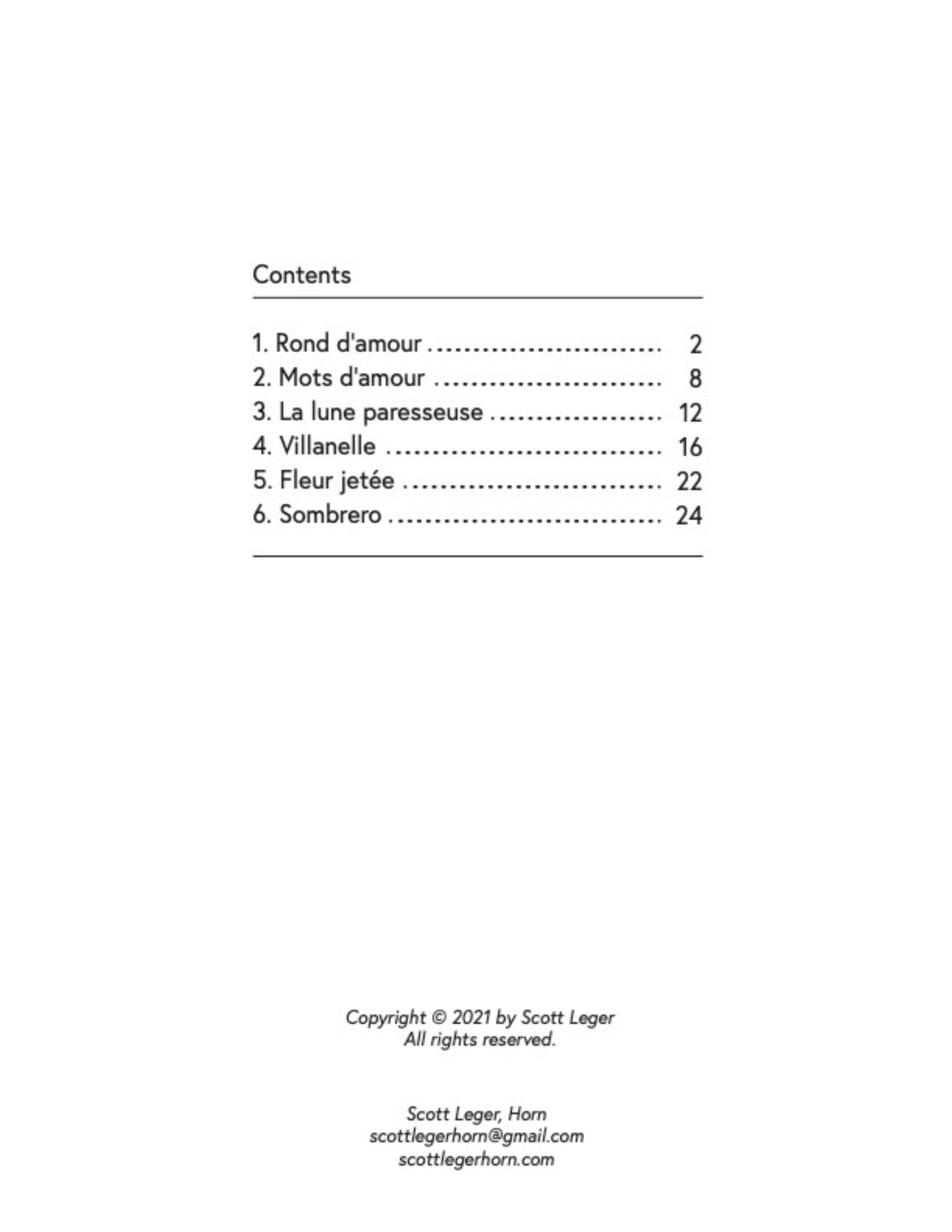 Shop — Scott Leger, horn