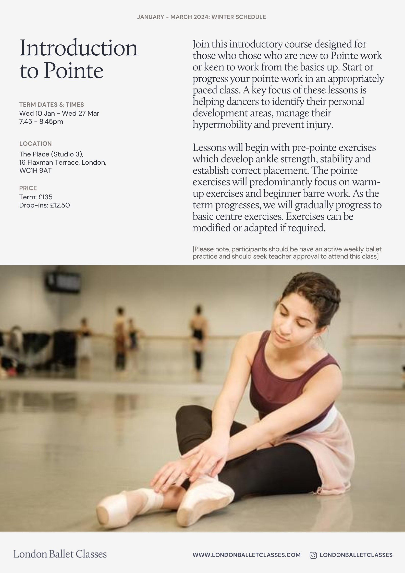 Learn Ballet as an adult — London Ballet Classes