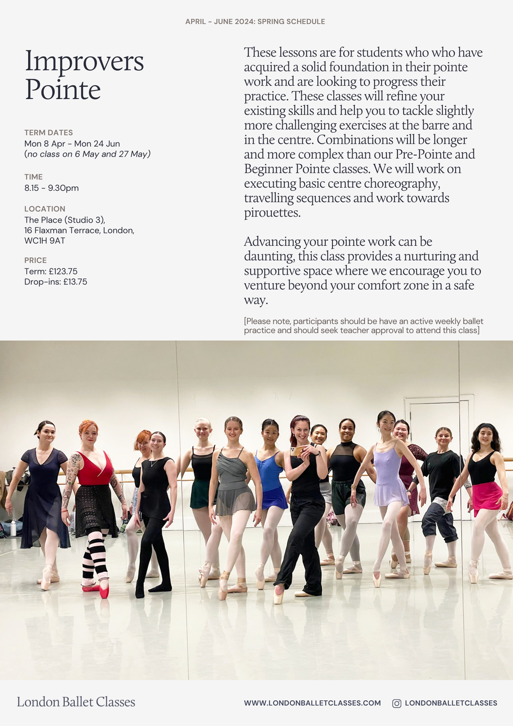 Learn Ballet as an adult — London Ballet Classes