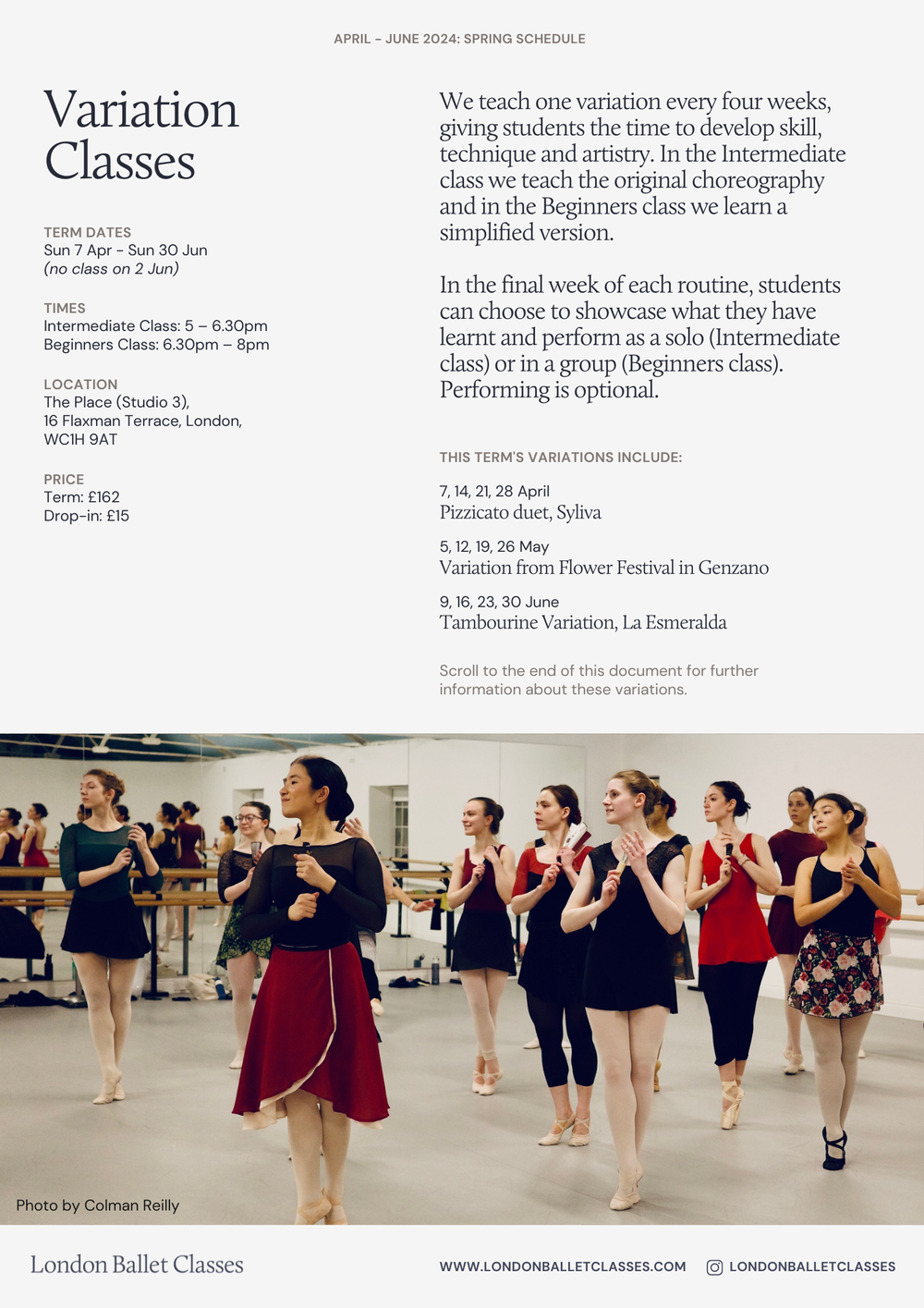 Learn Ballet as an adult — London Ballet Classes