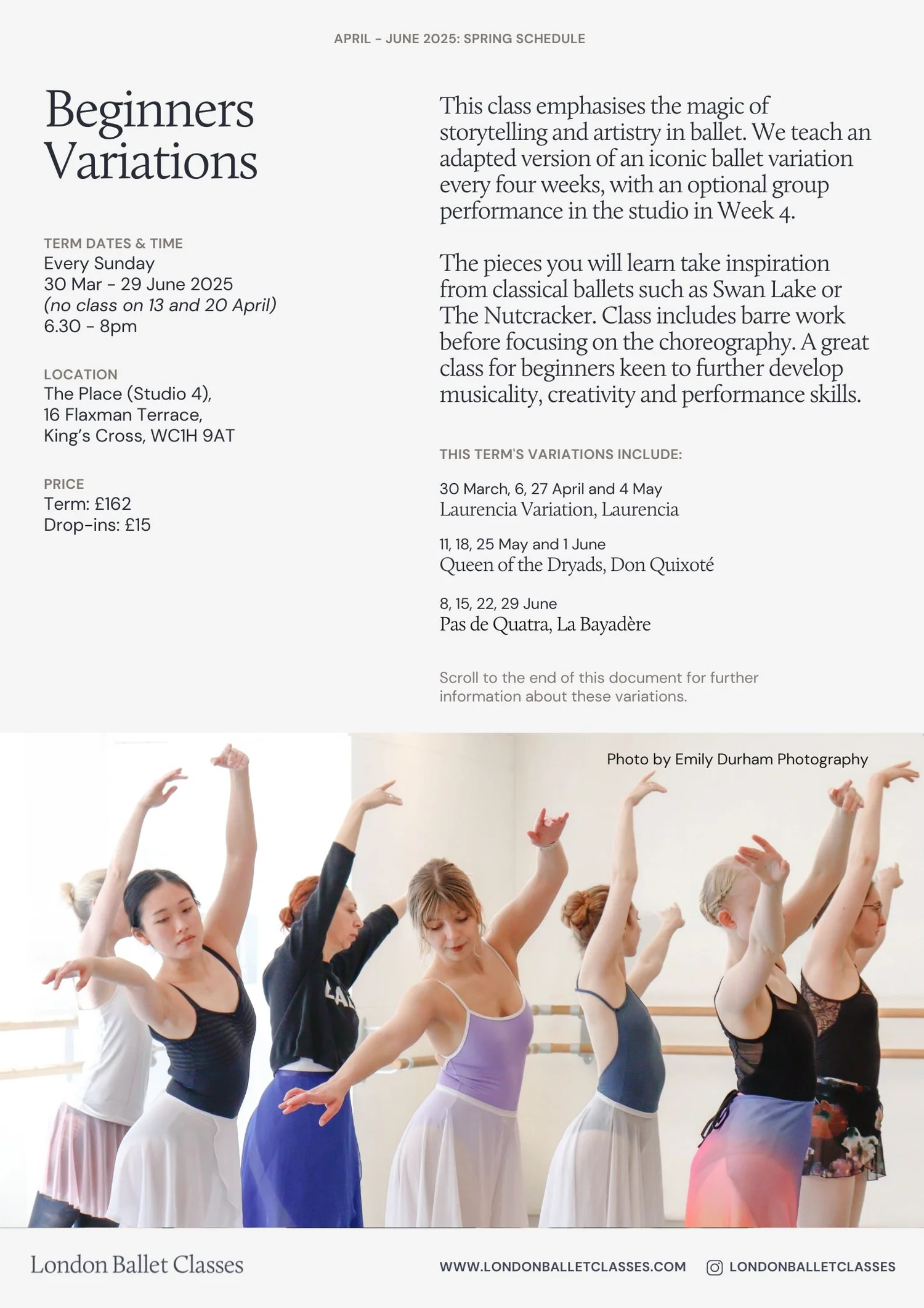 Adult Ballet Classes — London Ballet Classes