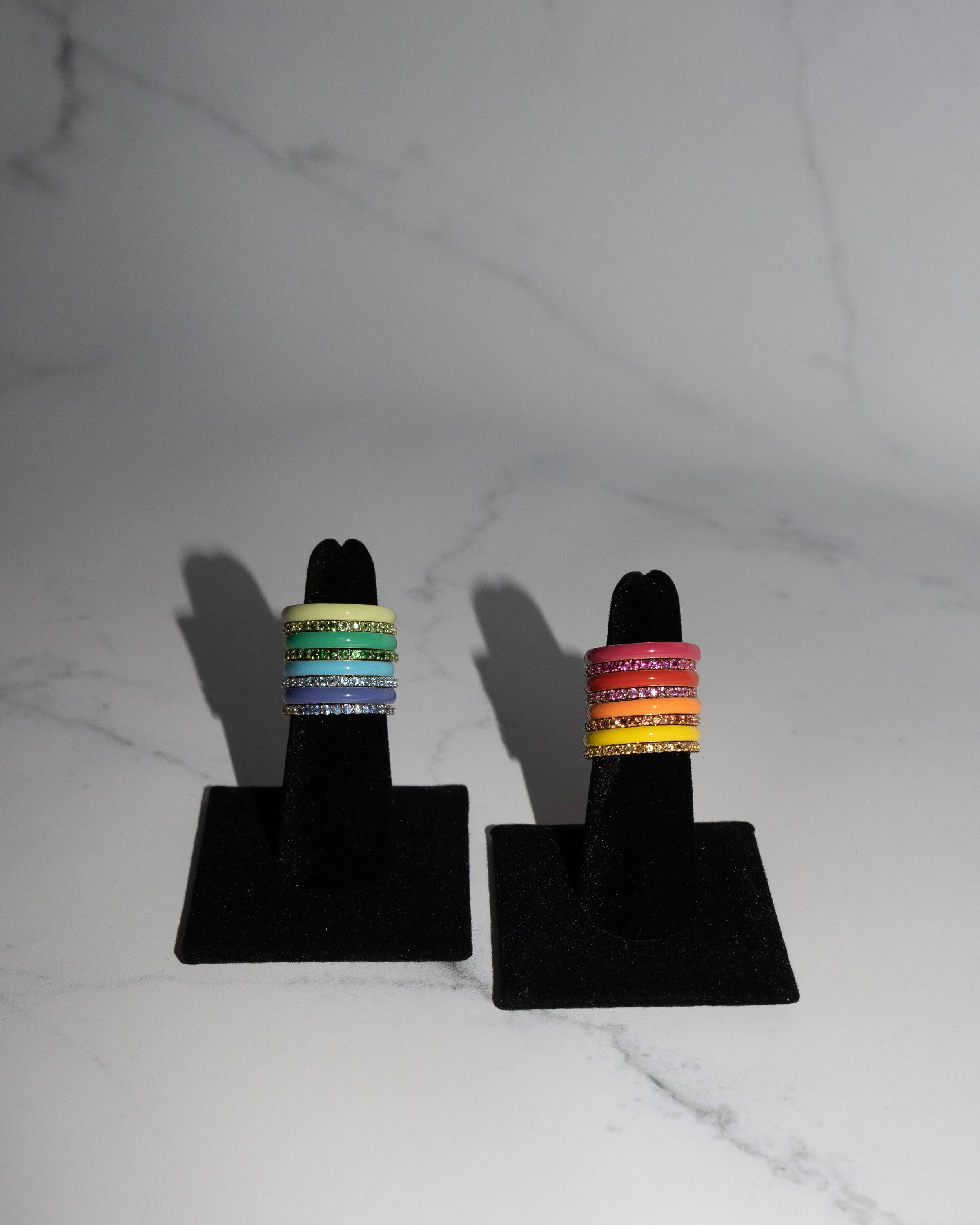 Green Tsavorite Stacking Ring in 14K Gold — FRY POWERS