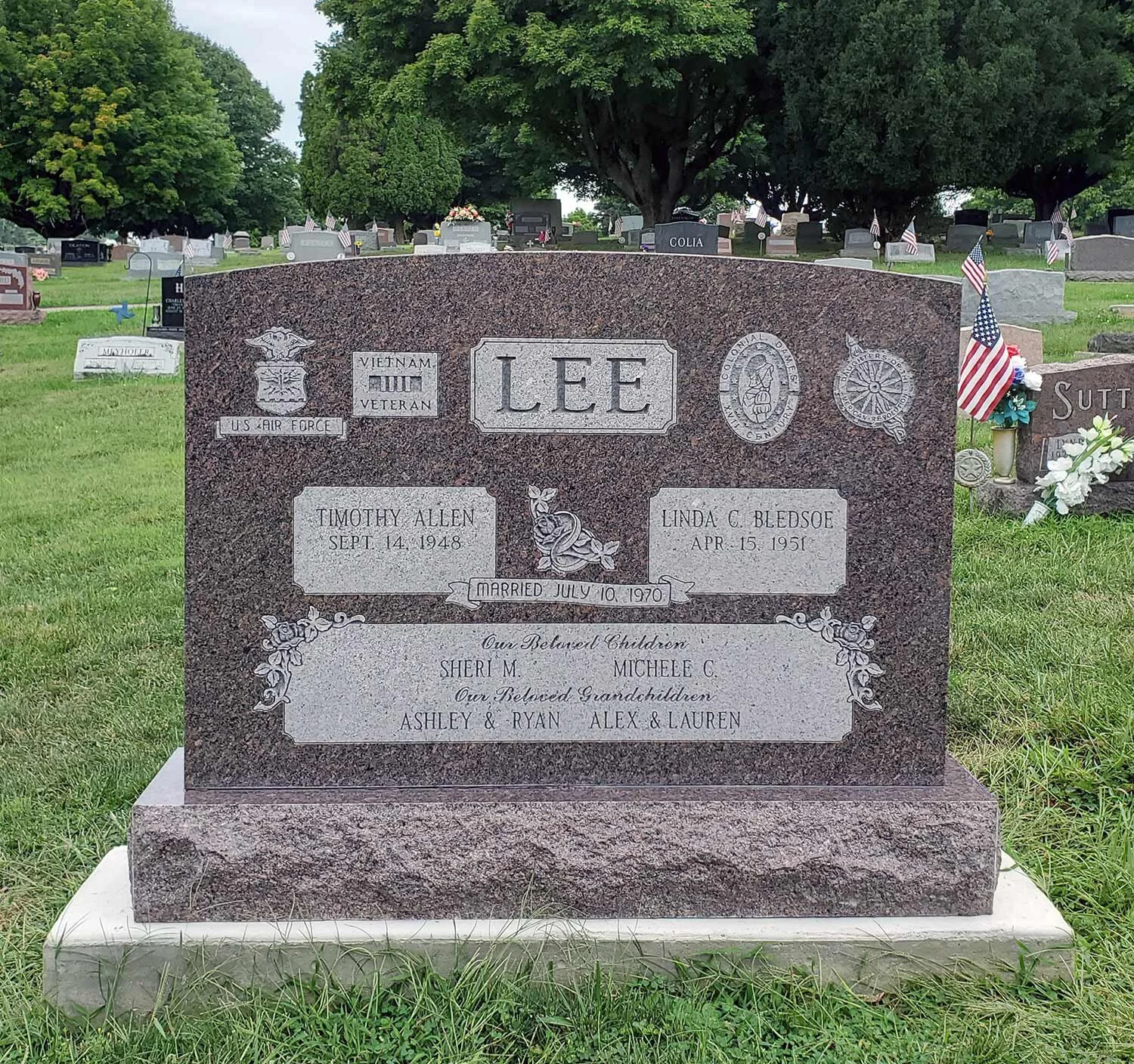 Companion Headstones, Grave Markers, and Monuments — Morrison Monuments